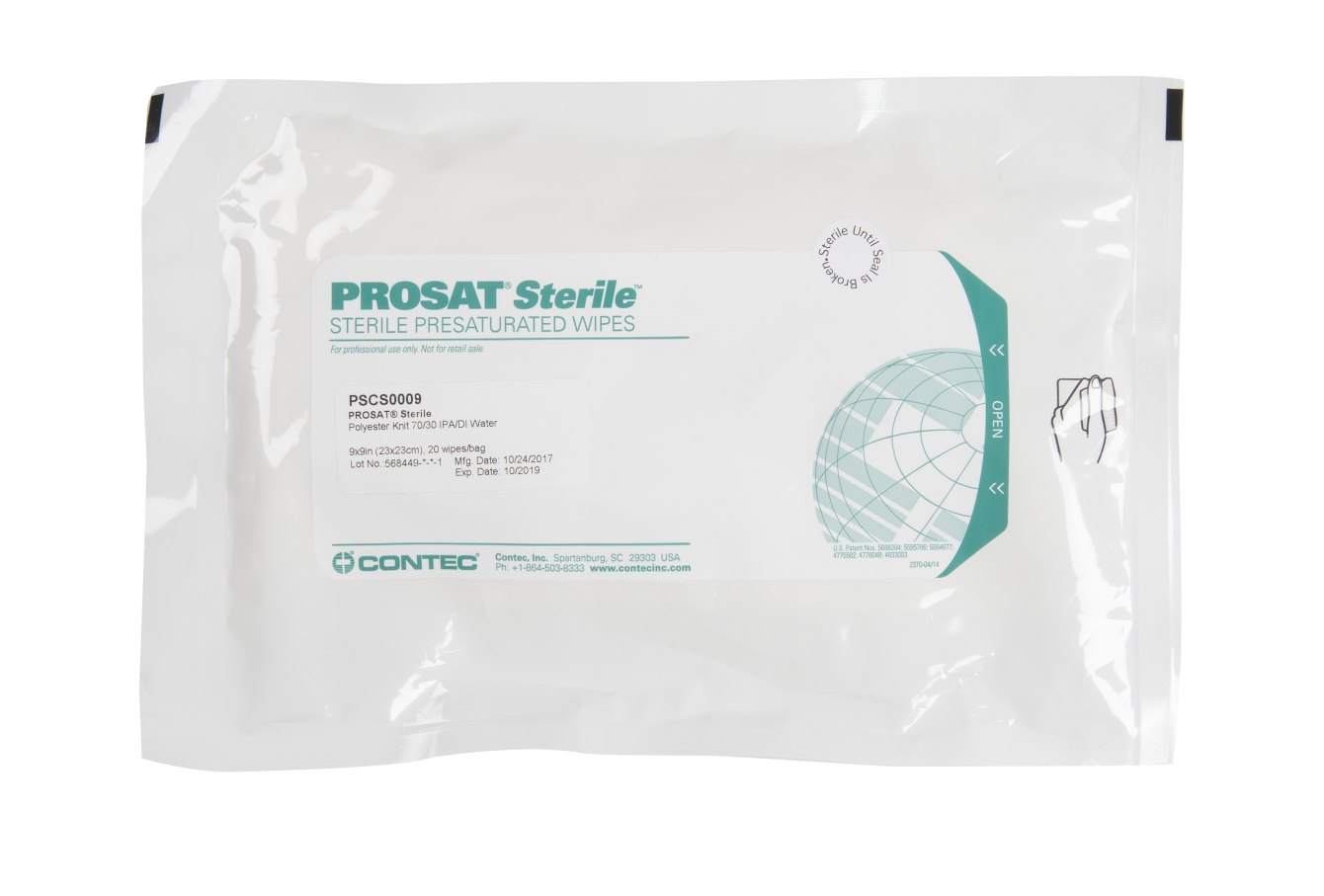 PROSAT® Sterile™ Polywipe-C Heatseal Wipes